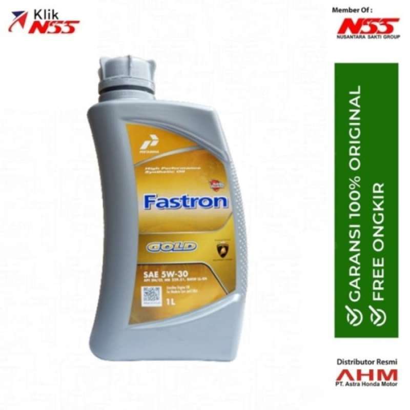Promo Oli Mobil Pertamina - Fastron Gold 5w-30 Sn/cf Mb (lam) (1l ...