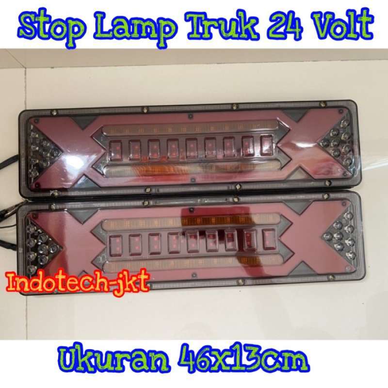 Promo Stop Lamp Truk Lampu Truk 24 Volt Model X Diskon 28% Di Seller Dm ...