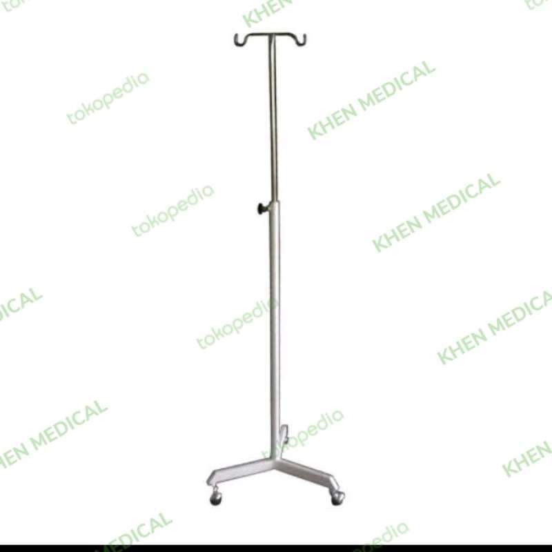 Promo Tiang Infus Knock Down Bahan Besi Putih / Tiang Infuse Diskon 23% ...