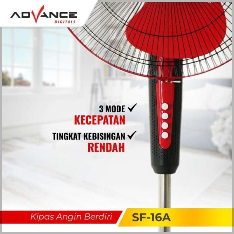 Promo Advance Kipas Angin Berdiri 16 Inch Sf 16a Stand Fan Diskon 14% ...