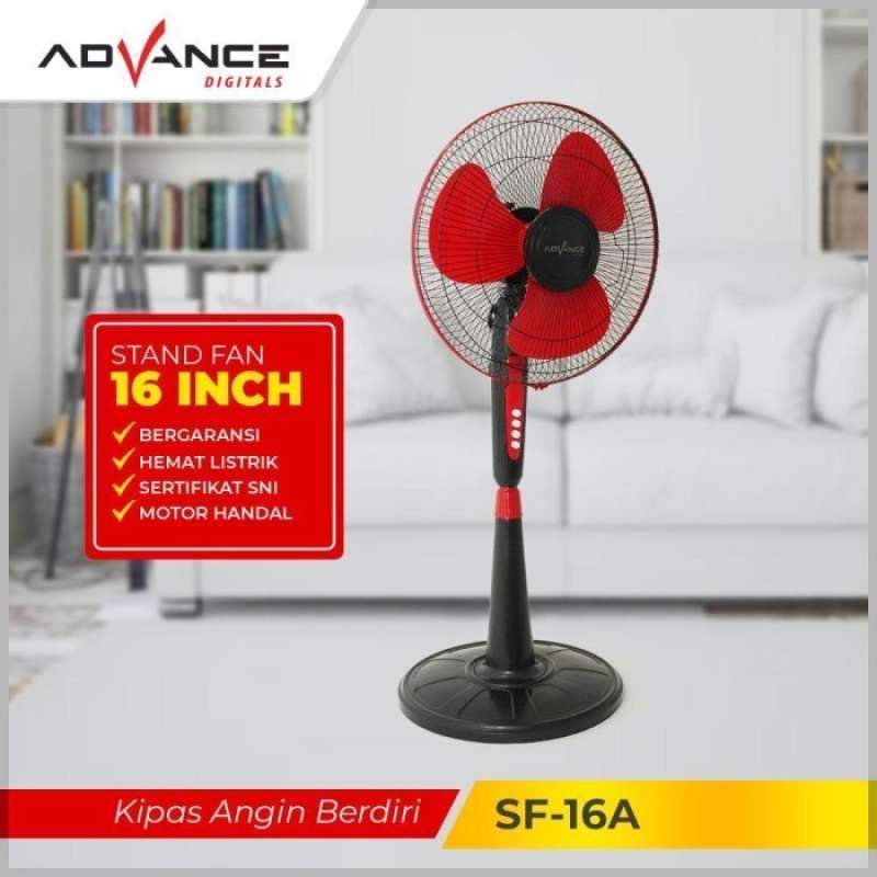 Promo Advance Kipas Angin Berdiri 16 Inch Sf 16a Stand Fan Diskon 14% ...