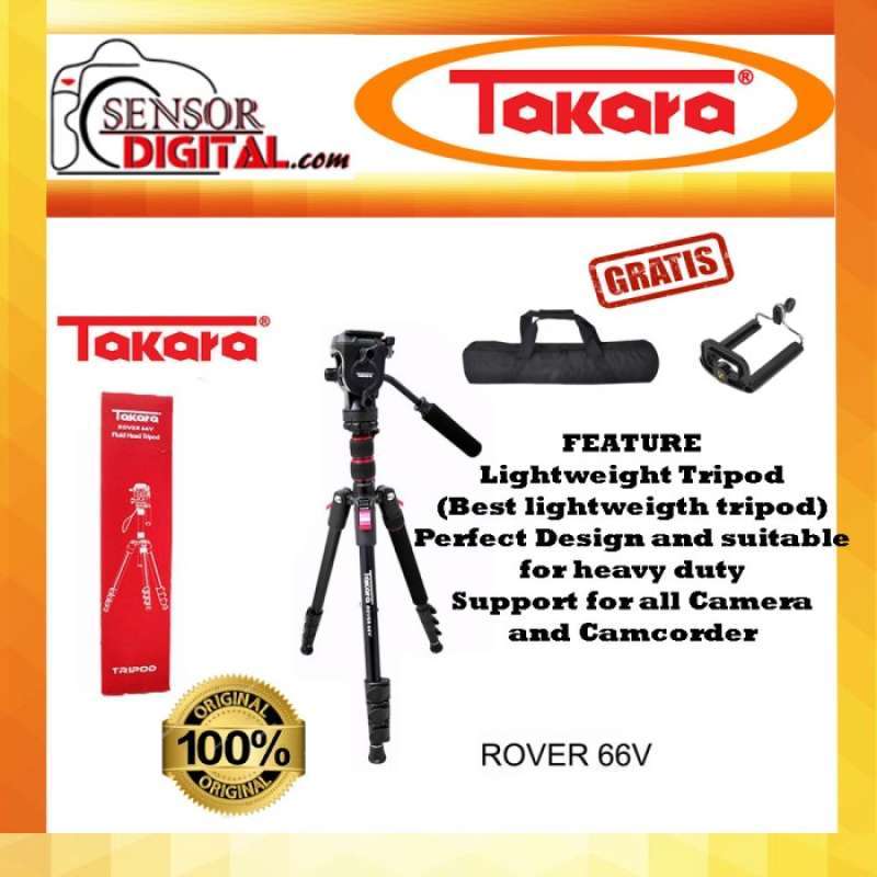 Promo Takara Rover 66v - 66 Light Weight Traveller Tripod For Camera - Hp Diskon 23% Di Seller ...