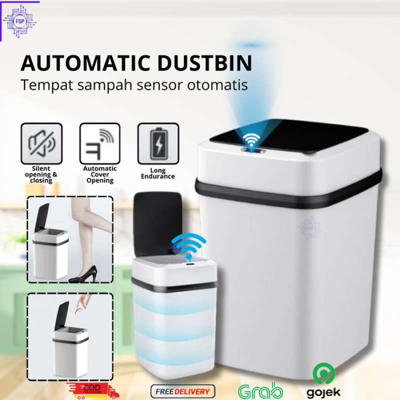 Promo Tempat Sampah Sensor Otomatis 13l Smart Touch Trash Bin Electric Diskon 23% Di Seller ...