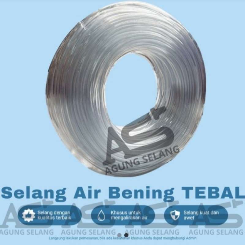 Promo Selang Bening 1/2 Lebih Tebal Rium Transparan Roll 100 M Diskon ...
