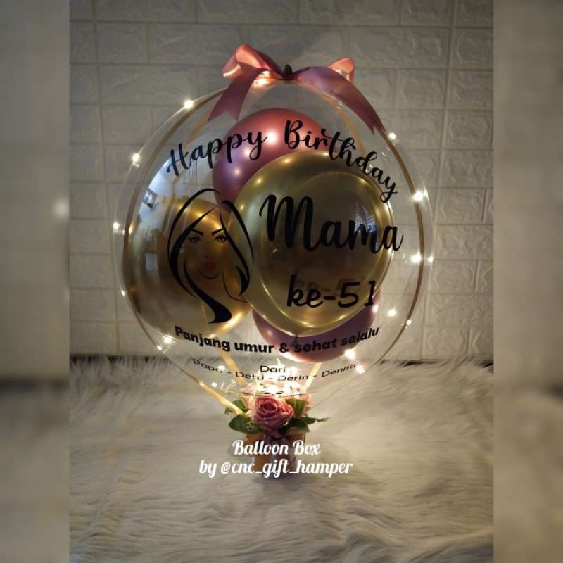 Jual Balon Box / Buket Balon / Kado Balon / Balloon Bouquet / Led Light ...