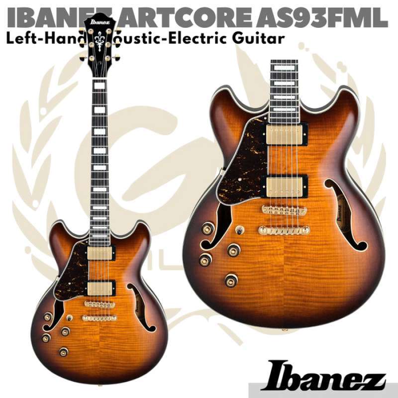 Jual Ibanez Artcore As93fml Hollow Body Left Hand E Guitar | Gitar ...