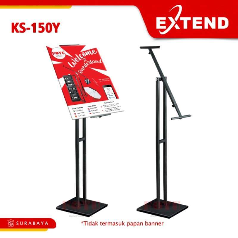 Jual Stand Display Banner Poster Pedestal Tripod Kaki Papan Miring ...