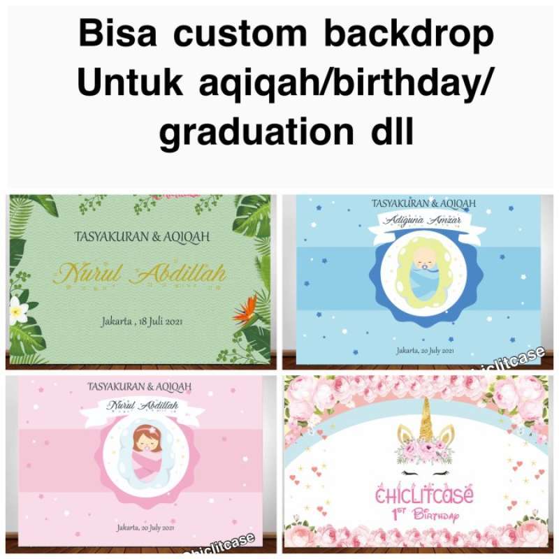 Jual Custom Backdrop Birthday Banner Ultah Spanduk Zoo Safari Animal ...