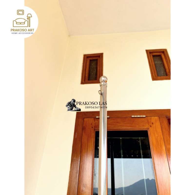 Jual Tiang Bendera Indoor Tiang Bendera Kantor Stainless Steel - 2 M Di ...