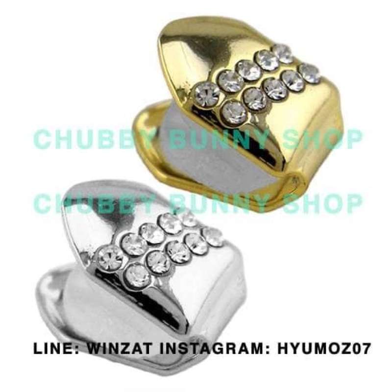 Jual Single Diamond Gold Silver Teeth Grillz Gigi Joker Suicide Squad ...