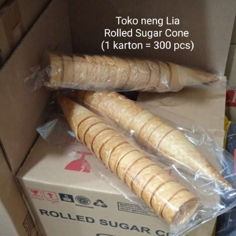 Jual Cup Cone Rolled Sugar Aladdin / Corong Es / Cone Es (300 Pcs ...