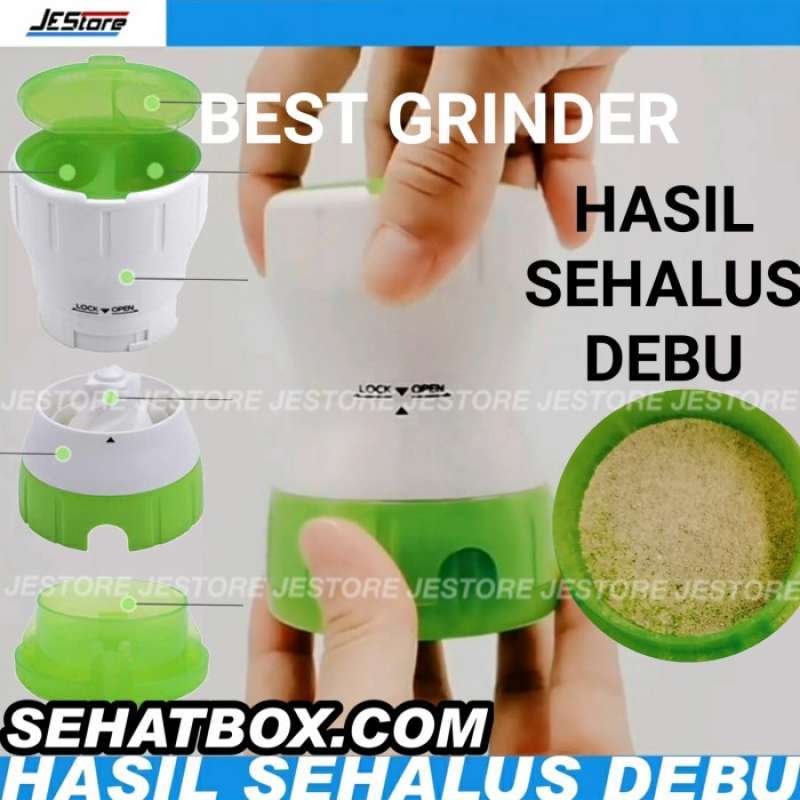 Promo Grinder 2in1 Kotak Obat Alat Gerus Giling Vitamin Medicine Pill ...