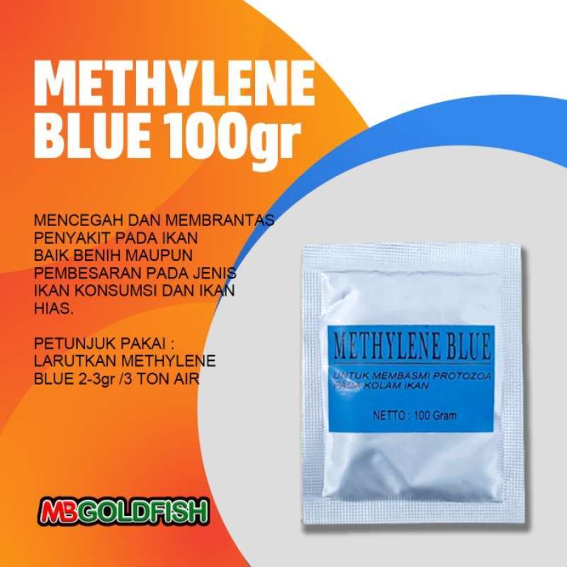 Promo Methylene Blue 100gr Obat Jamur Ikan 100% Murni Diskon 23% Di ...