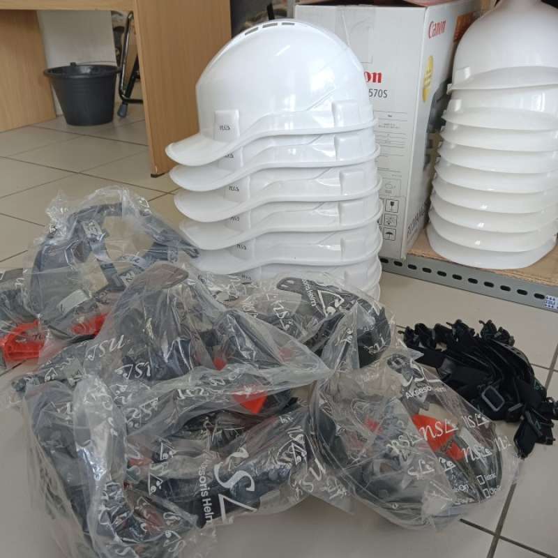 Jual Helm Safety Nsa Vented Fastrack + Tali Dagu - Merah Di Seller ...