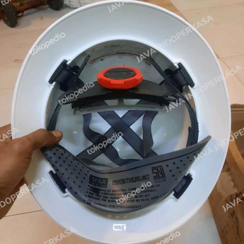 Jual Helm Safety / Proyek Putih Msa Full Brim Lokal Sarang Fastrack ...