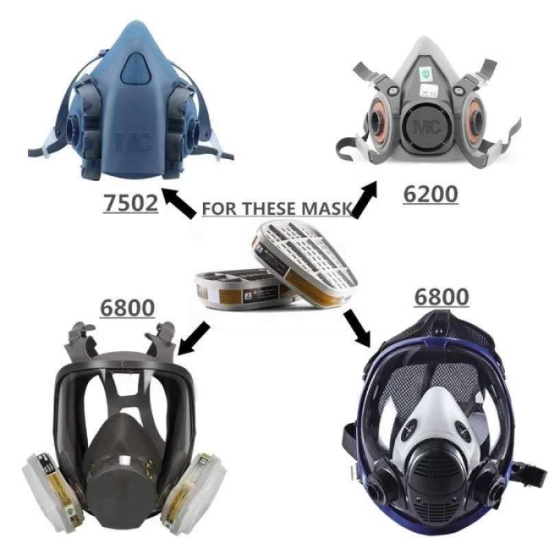 Jual Cartridge Organic Filter Masker Carbon Respirator Gas Mask ...