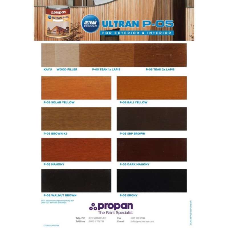 Jual Politur/cat Pelapis Kayu Ultran P-05 Propan (ready Semua Warna ...