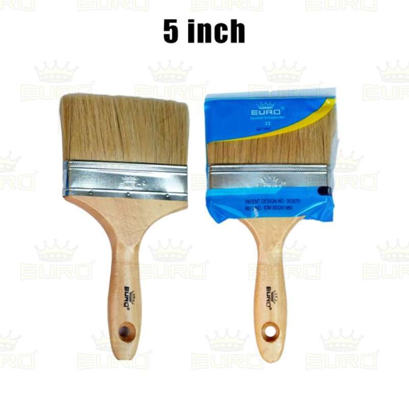 Jual Kuas Cat Tangan 5 Inch Euro Paint Brush 33 Premium Harga Per Pcs ...
