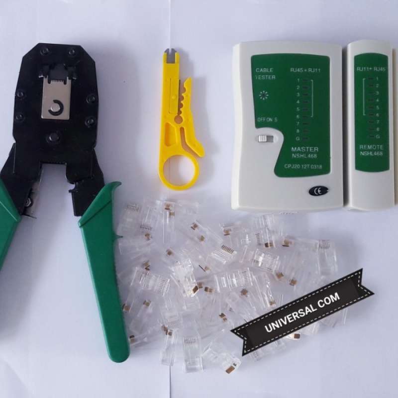 Jual Paket Murah Crimping Tool-rj45-lan Tester 3in1 - Rj45 Cat 6 Di ...