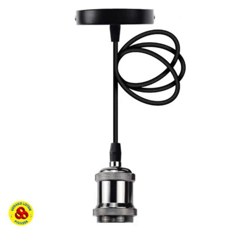 Jual Fitting Gantung Lampu E27 Besi Model Retro Lamp Holder Vintage E27 ...