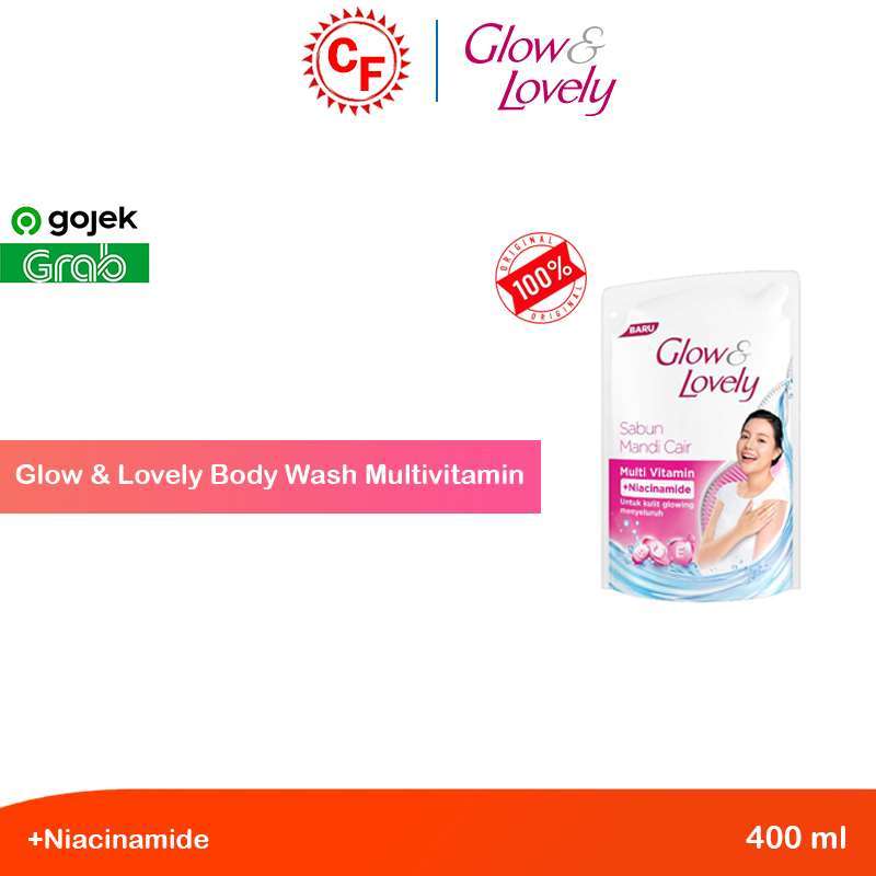 Jual Glow & Lovely Multivitamin + Niacinamide Refill Body Wash 400ml Di ...