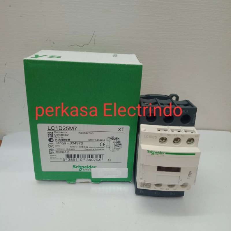 Jual Kontaktor Contactor Schneider Lc1d25m7 220v Ac 3p 25a Original Di ...