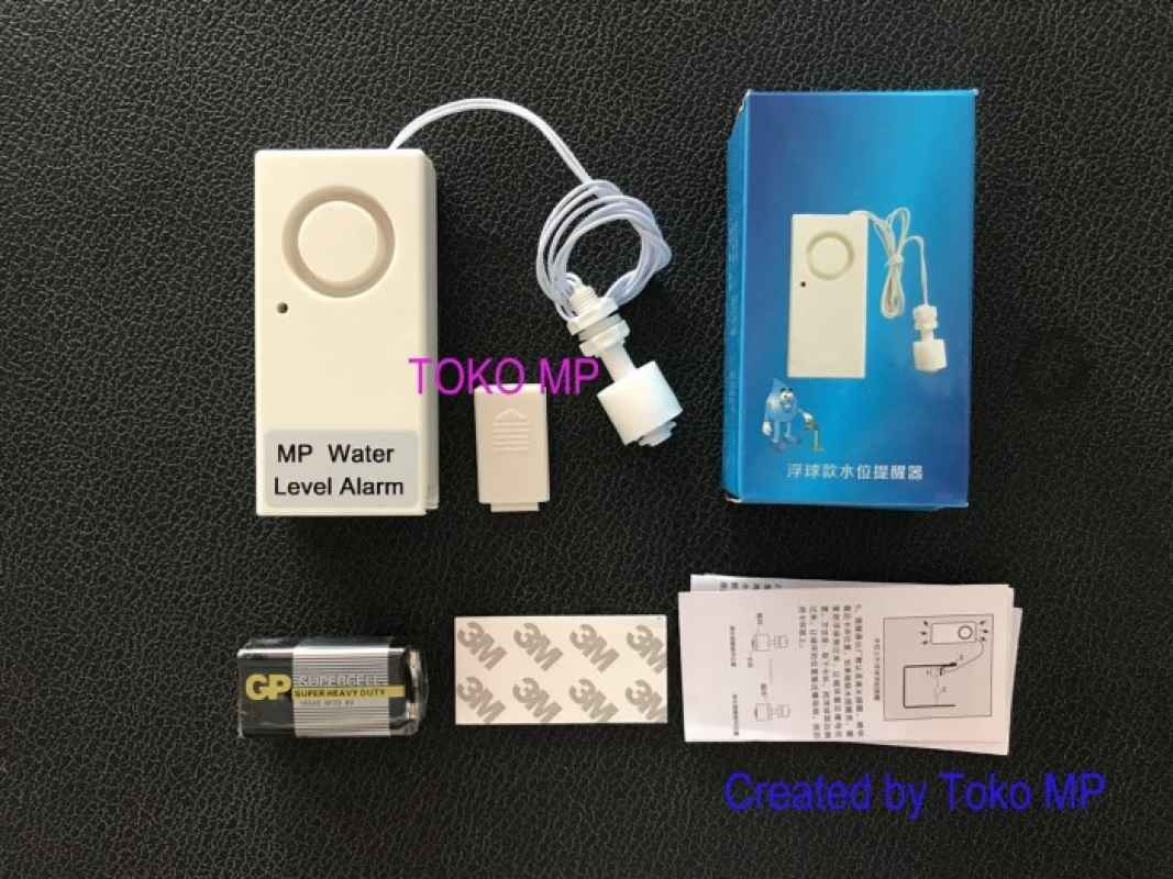 Jual Sensor Ketinggian Air/water Level Alarm/sensor Banjir+baterai 9v ...