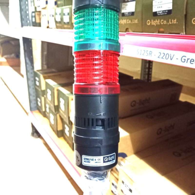 Jual Tower Light 2 Warna Flashing Buzzer Qlight Qt50lf 220v Di Seller ...