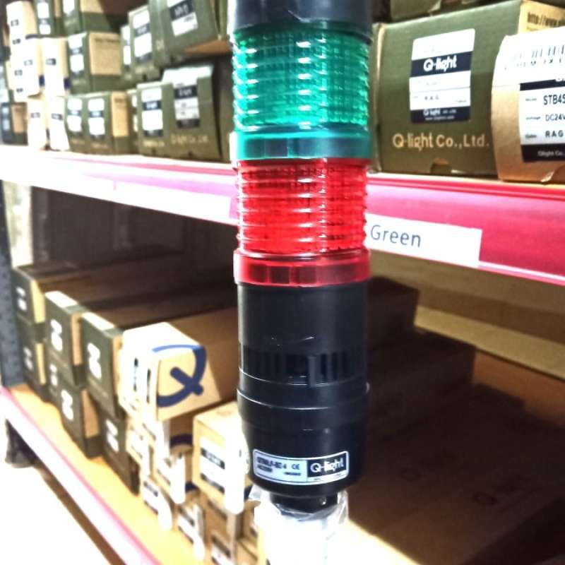 Jual Tower Light 2 Warna Flashing Buzzer Qlight Qt50lf 220v Di Seller ...