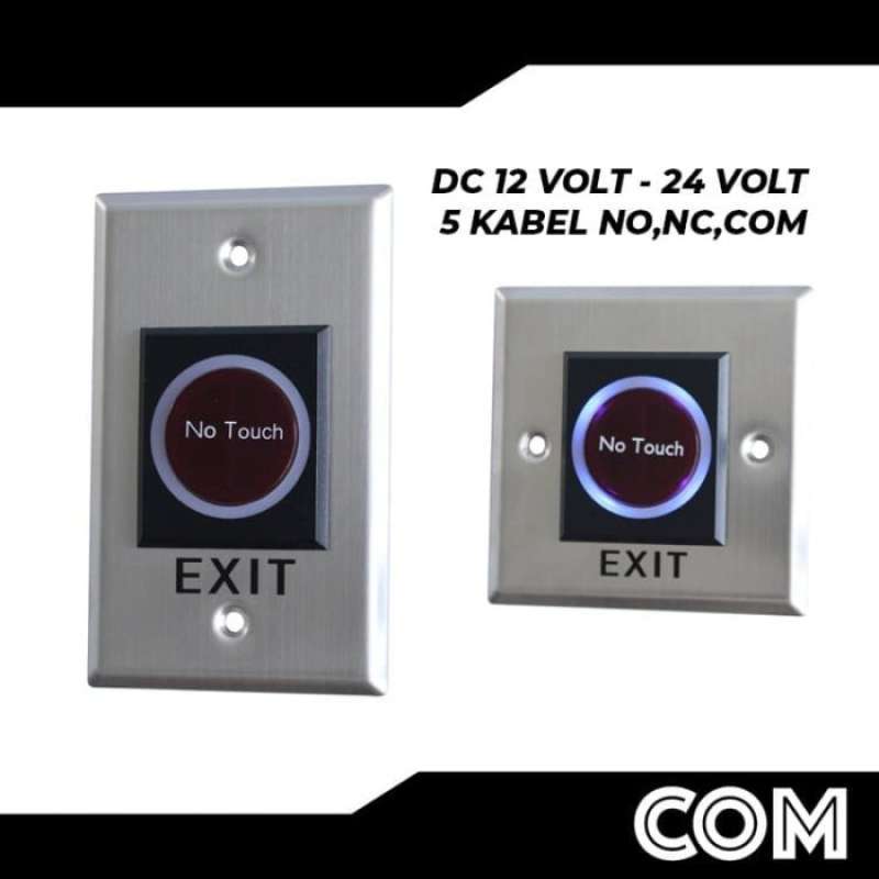 Jual Exit Button No Touch Stainless Access Control Push Infrared ... Jual Exit Button No Touch Stainless Access Control Push Infrared ...