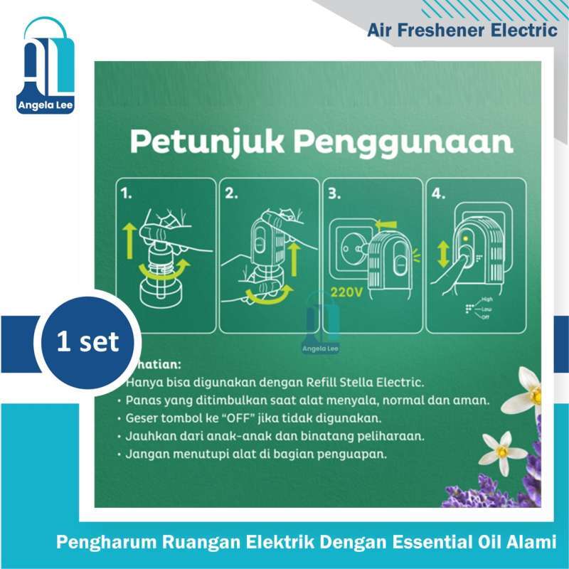 Jual Stella Air Freshener Electric Set Alat Dan Refill Parfum Pengharum ...