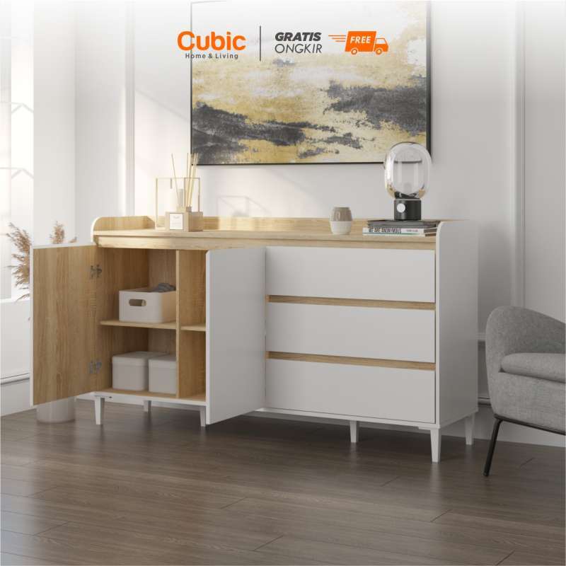 Promo Cubic Sideboard Minimalis / Bufet Serbaguna / Lemari Kabinet ...