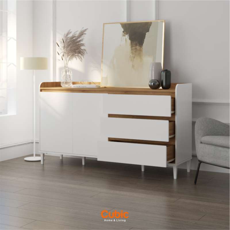 Promo Cubic Sideboard Minimalis / Bufet Serbaguna / Lemari Kabinet ...
