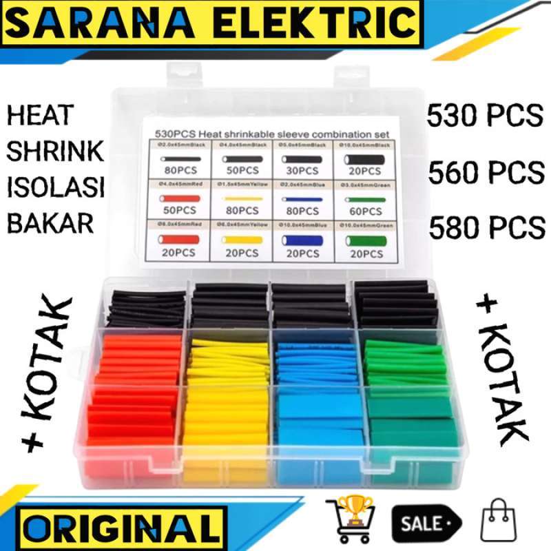 Jual Heat Shrink Isolasi Bakar Selang Bakar Heatshrink Tube 530/560/580 ...