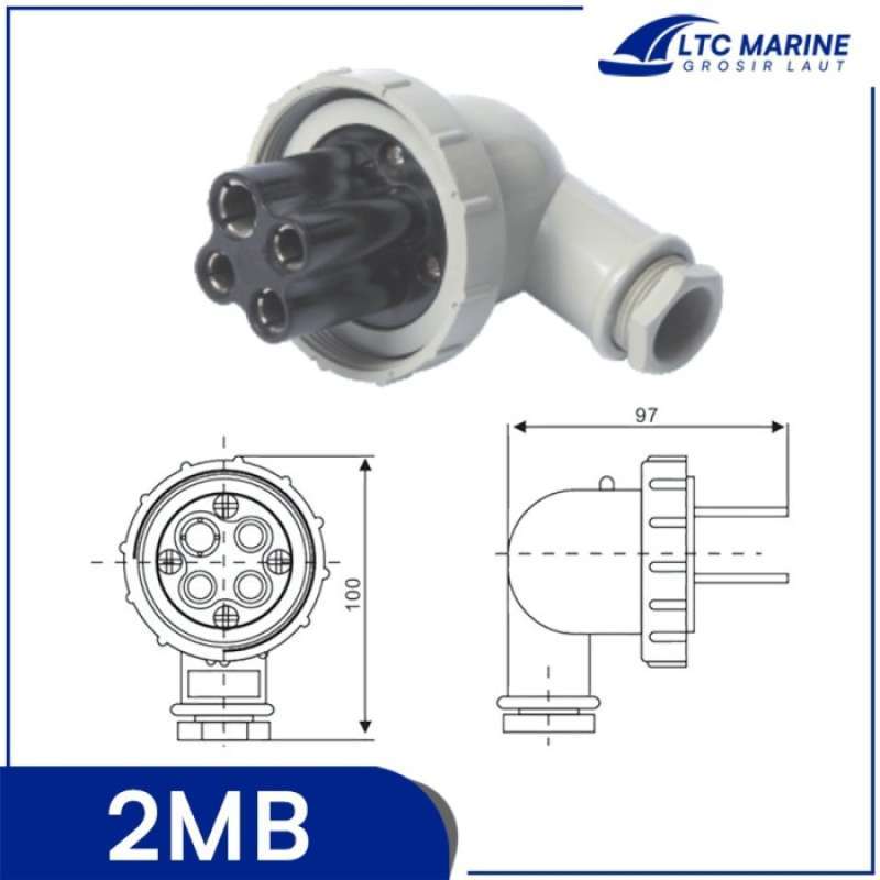 Jual Marine Watertight Plug Steker Kedap Air Impa 792801-04 - 2mb Di ...