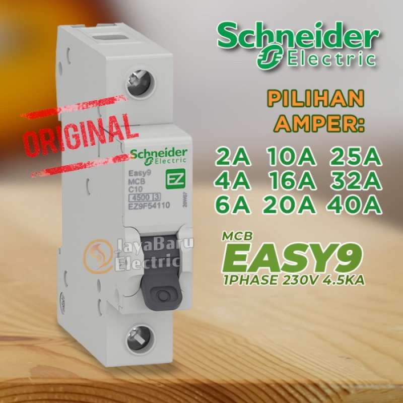 Jual Mcb Schneider Easy9 1p 2a 4a 6a 10a 16a 20a 25a 32a 40a 4.5ka Sni - 6a Di Seller Shin Store ...