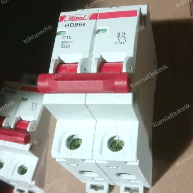 Jual Mcb 2p / 2 Phase 10a 16a 25a 32a 40a Hdb6sn 6ka With Indikator, Himel - 40a Di Seller Shin ...