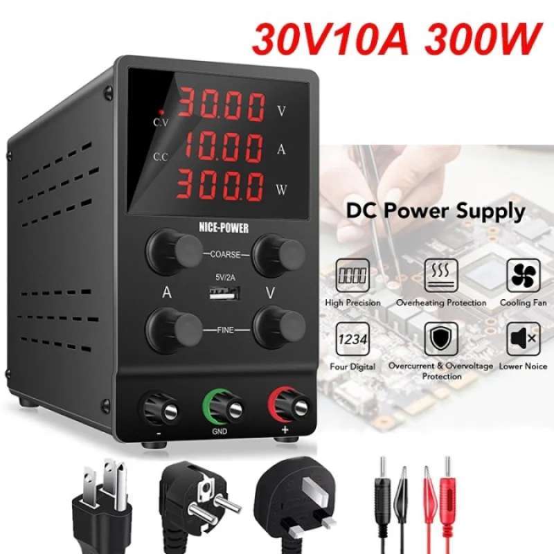 Jual Dc Power Supply Adjustable 30v 10a Kuaiqu - Wanptek Di Seller Shin ...