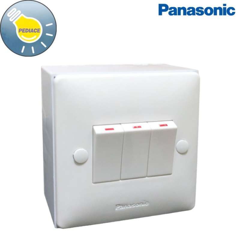 Jual Saklar Triple Tempel Outbow Panasonic 10ax 250v Acrosea Di Seller ...