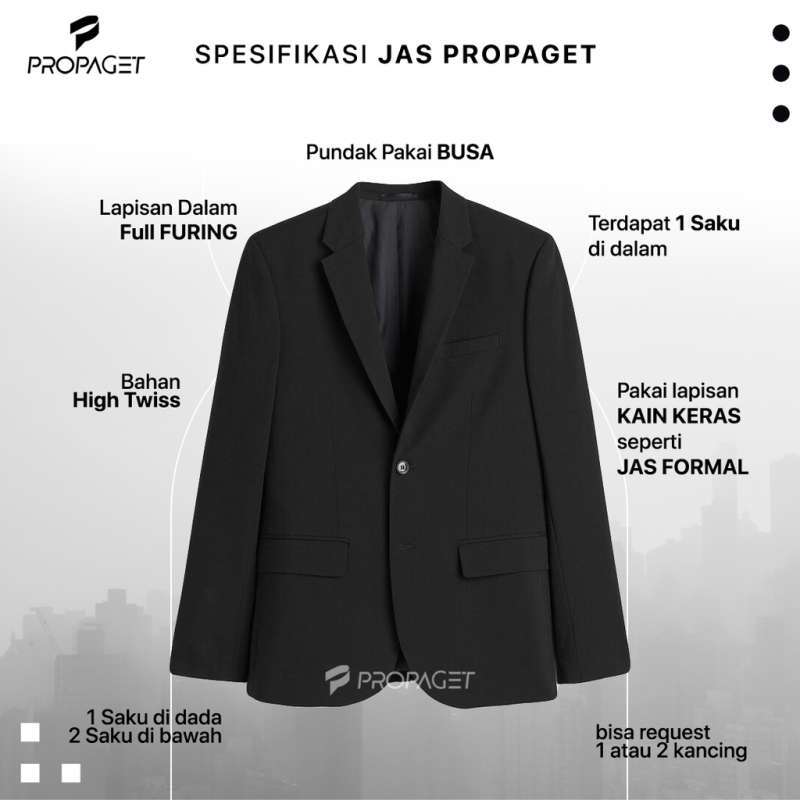 Promo Vice Jas Pria Jas Blazer Pria Jas Formal Pria Jas Pria Formal Jas Nikah Jd002 M Hitam