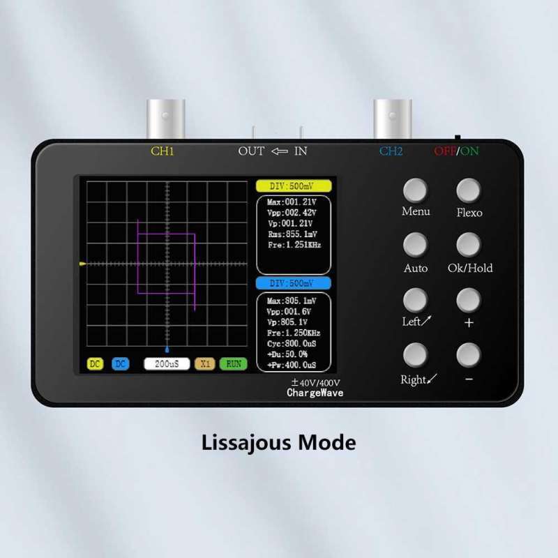 Jual Engineer Oscilloscope Digital Dual Channel Lissajous Mode 3.2 Inch ...