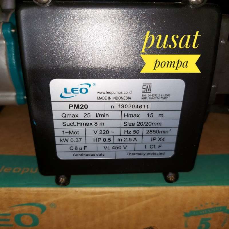 Promo Pompa Minyak/solar/cairan Kental/oli Leo Pm 20 New Diskon 8% Di ...