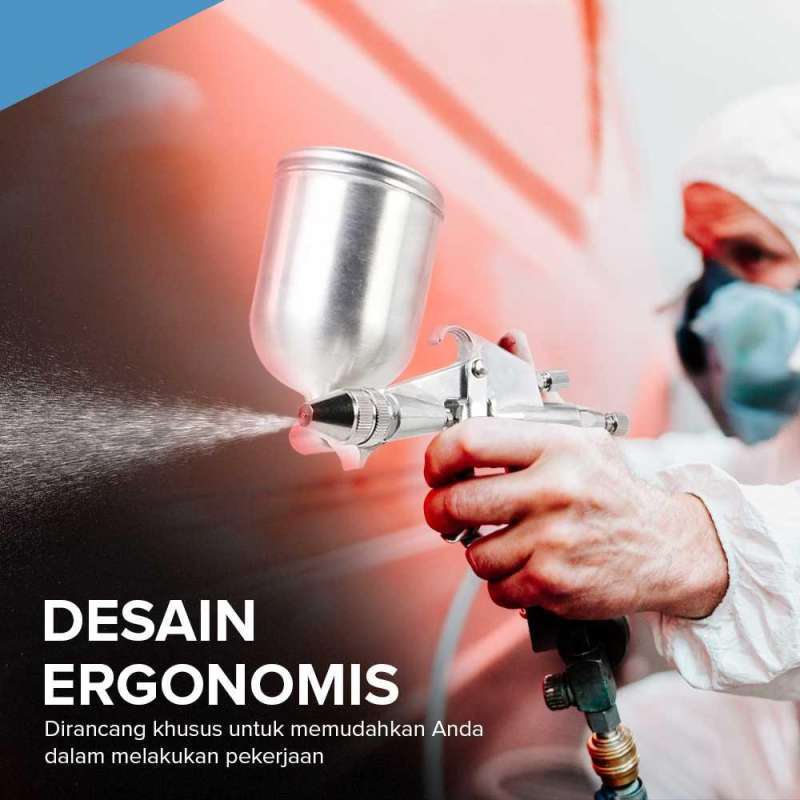 Jual Walfront Semprotan Cat Paint Spray Gun 0.5mm Nozzle 125ml K-3 Wall ...