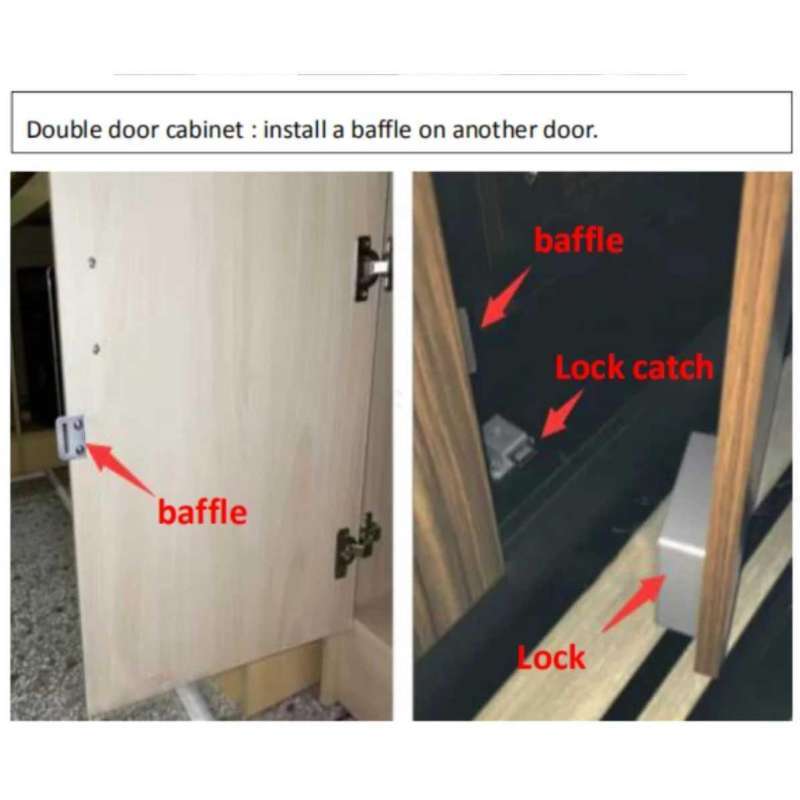 Jual Golden Security Kunci Lemari Sensor Rfid Keyless Cabinet Door Lock ...