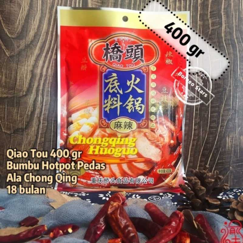 Promo Bumbu Hotpot Shabu Mala Chongqing 400 Gr/qiao Tou Diskon 23% Di Seller My Hoby Store ...