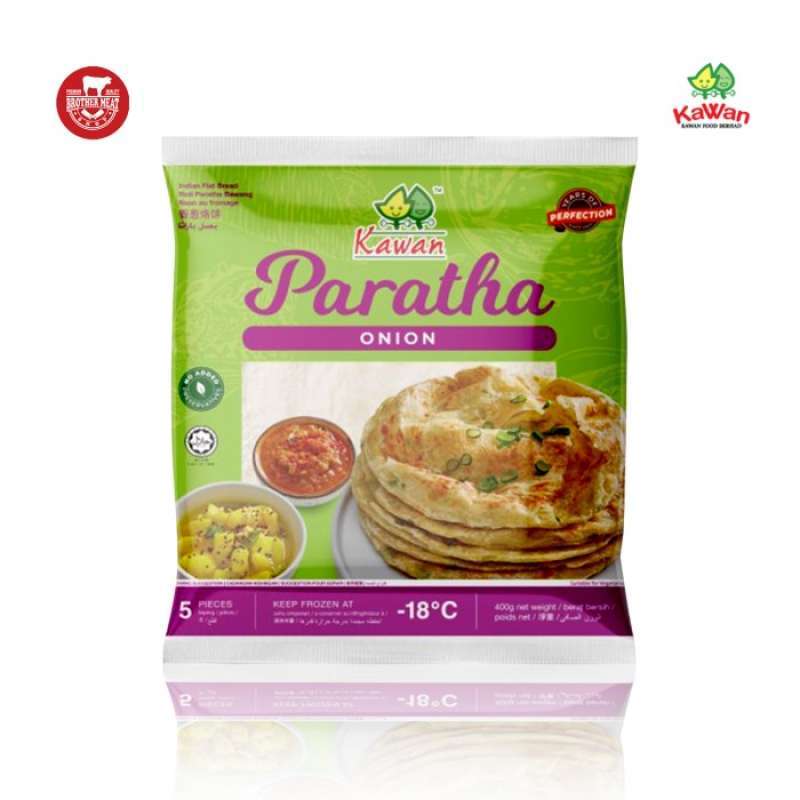 Promo Kawan Food Paratha Onion Isi 5pcs 400gr, Roti Paratha / Roti ...