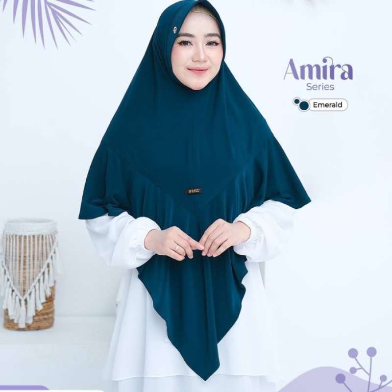 Jual Hijab Daffi Jumbo Seri Amira Warna Terbaru 2024 - Moss Green Di ...