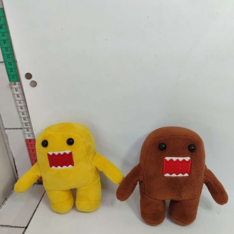 Promo Boneka Domo Kun Gold And Brown Original Cut Brand Sepasang Diskon ...