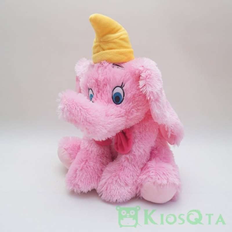 Promo Boneka Dumbo Si Gajah Terbang Pink Bulu Large Diskon 23% Di ...