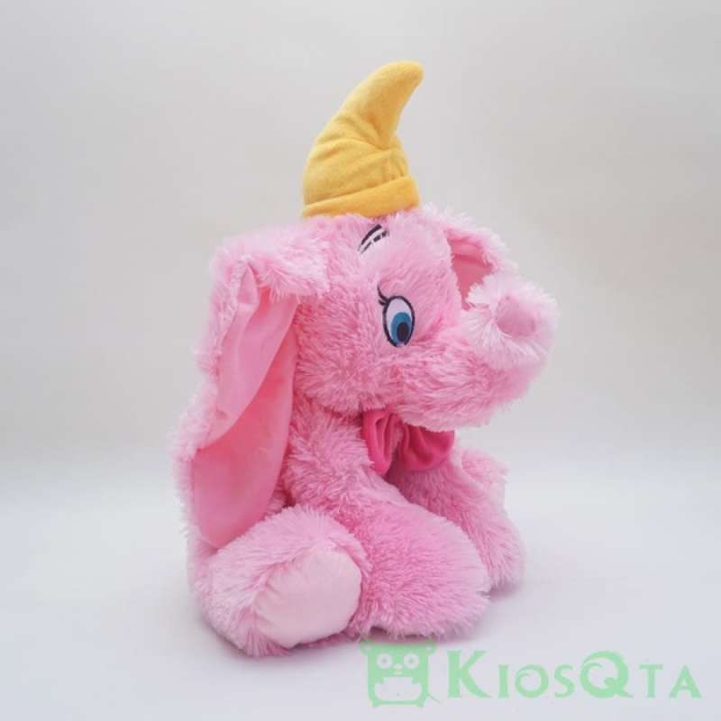 Promo Boneka Dumbo Si Gajah Terbang Pink Bulu Large Diskon 23% Di ...